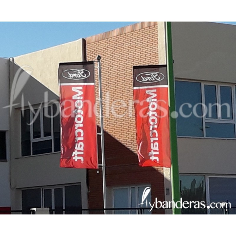 Bandera vertical publicitaria - Entrega 24/48 horas - Diseño banderas