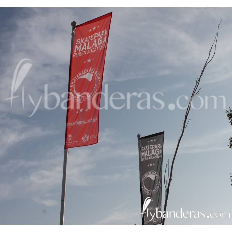 Bandera vertical publicitaria - Entrega 24/48 horas - Diseño banderas